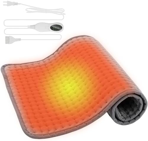 Amazon | DEWEL ホットマット 電気カーペット 10段階温度調節 30*60cm タイマー機能付き ホットカーペットミニ 速暖 丸洗い可能 過熱保護 腹/首/背中/肩掛け/生理 ...