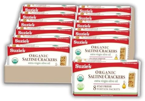 Amazon.com: Suzie's Organic Saltines Crackers|Salted w/Extra Virgin ...