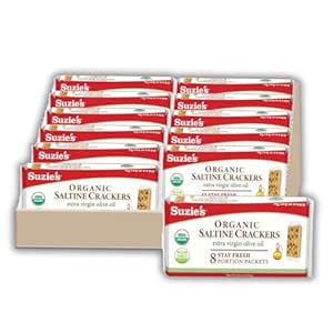 Amazon.com: Suzie's Organic Saltines Crackers|Salted w/Extra Virgin ...