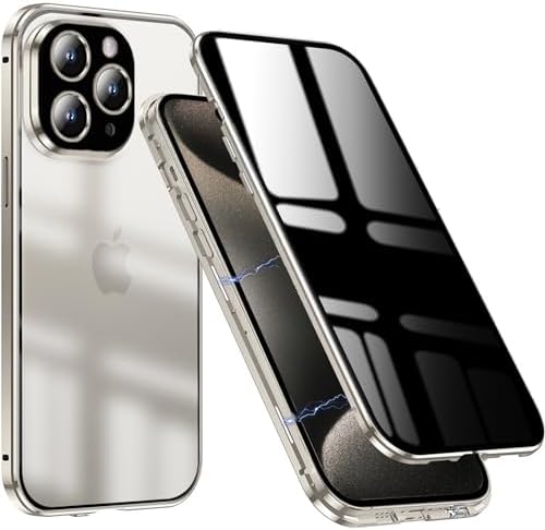 QiiStar Privacy Case for iPhone 15 Pro Max,Anti-Peeping Screen ...