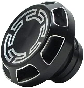 Amazon.com: POWER JAMES Black Aluminum Vented Gas Fuel Tank Caps Cover ...