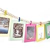 Amazon.com: Mkono Hanging Photo Display with Clips and Frames, Boho ...