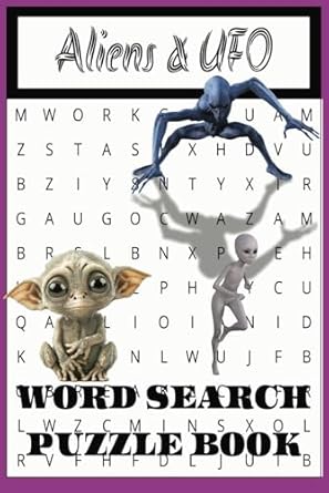 Aliens Word Search Puzzle Book: Word Searches with Easy to Read Print ...