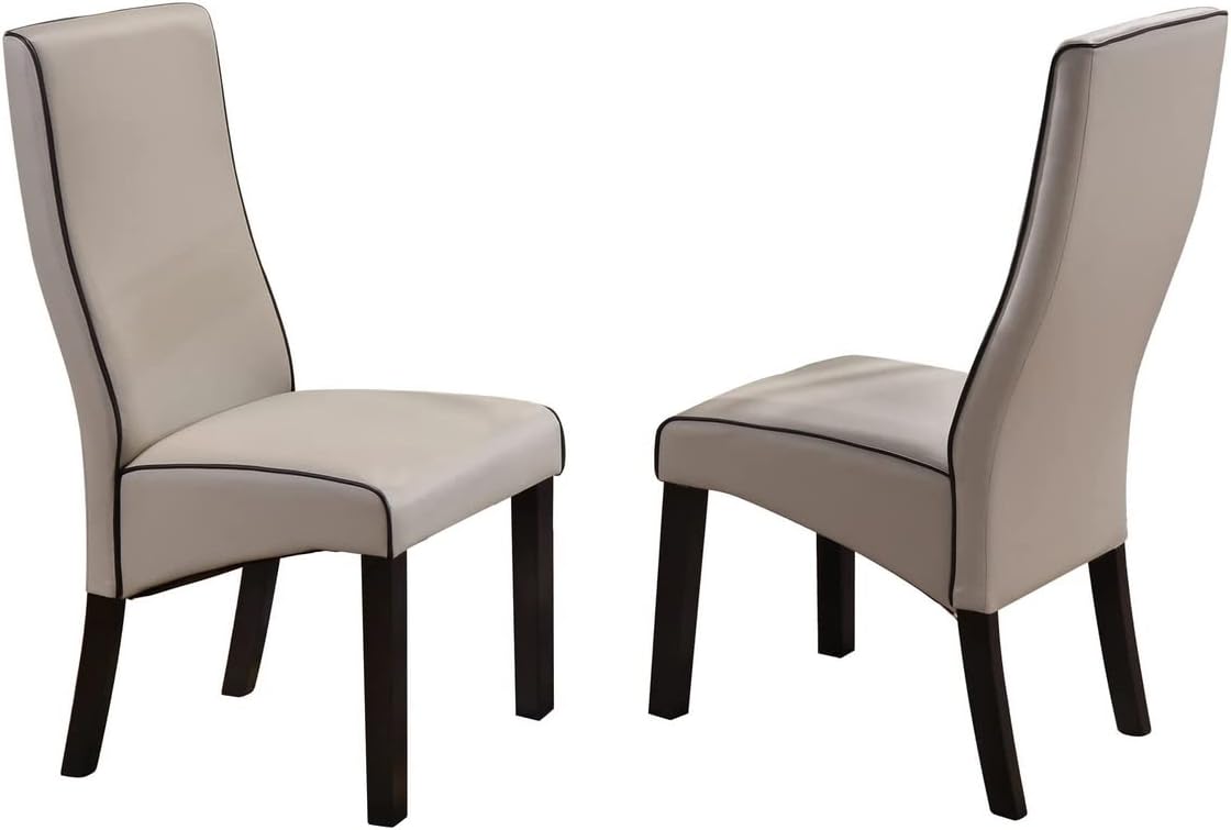 Amazon.com - Kings Brand Furniture Upholstered Parson Chair (Set of 2 ...