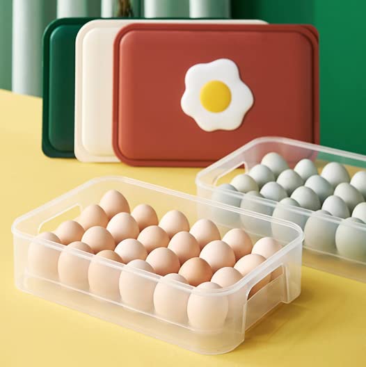 Modern and Colorful Egg Tray for Storing upto 24 Two Dozen Eggs - Great ...