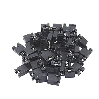Amazon.com: 100pcs Pin Header Jumper Blocks Connector 2.54 mm for 3 1/2 ...