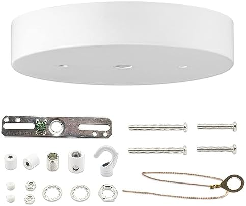 ECUDIS Chandelier Canopy Kit, 5 1/8 Ceiling Lighting Modern Steel ...