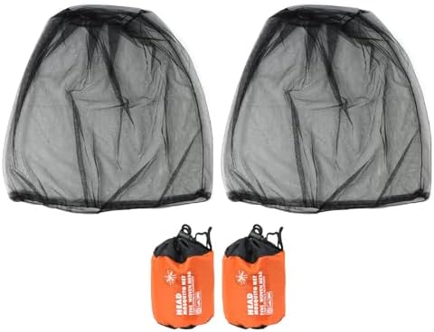 GWAWG 4 PCS Midge Head Net Nylon Mosquito Head Net Cover Fine Mesh ...