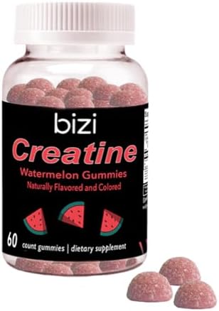 Amazon.com: Bizi Creatine Watermelon Gummies for Men & Women, 3g of ...
