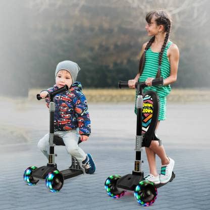 NV12 Collections 2in1 Seat & Stand Scooter with 3 Level Height Adjust ...