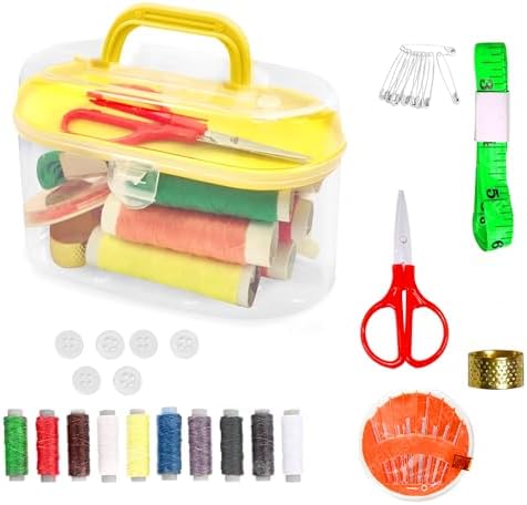FunBlast Sui Dhaga Kit – Needle and Thread Box, Double Layer Small ...