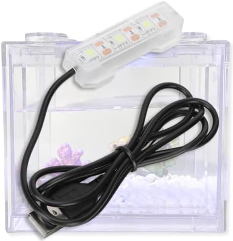Amazon.com : HuGuWdy Small Fish Tank Light,LED Aquarium Light 0.6W 5V 2 ...