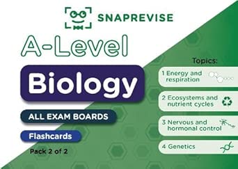 A-Level Biology Flashcards Pack 2: Amazon.co.uk: SnapRevise ...