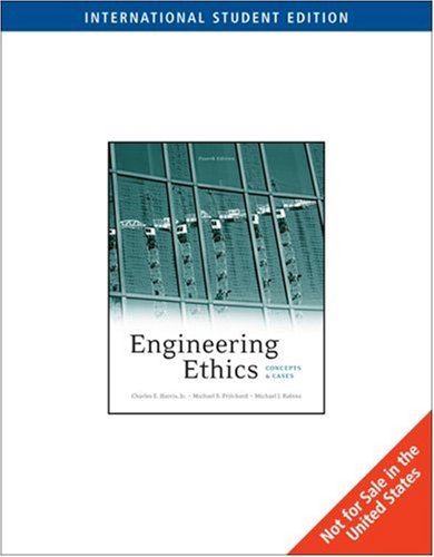 Engineering Ethics: Concepts and Cases: Amazon.co.uk: Harris Jr ...