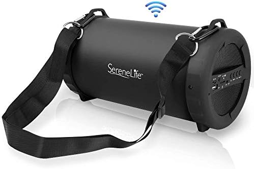 Amazon.com: SereneLife Compact Wireless Bluetooth Boombox - Portable ...