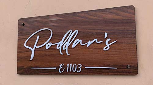 SIGNOOGLE® Customized Acrylic House 3D Name Board Sign Display for ...