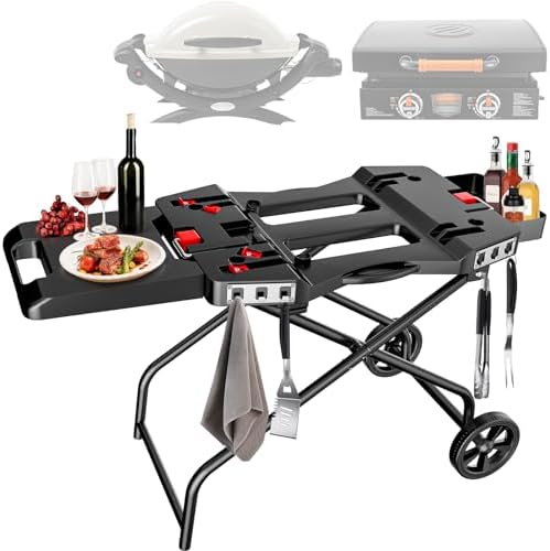 Amazon.com : Stanbroil Portable Grill Cart for Weber Q Series Gas ...