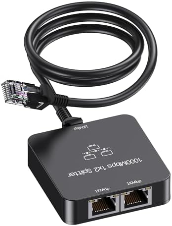 Amazon.com: Ethernet Splitter 1 to 4 1000Mbps, LAN Splitter High Speed ...