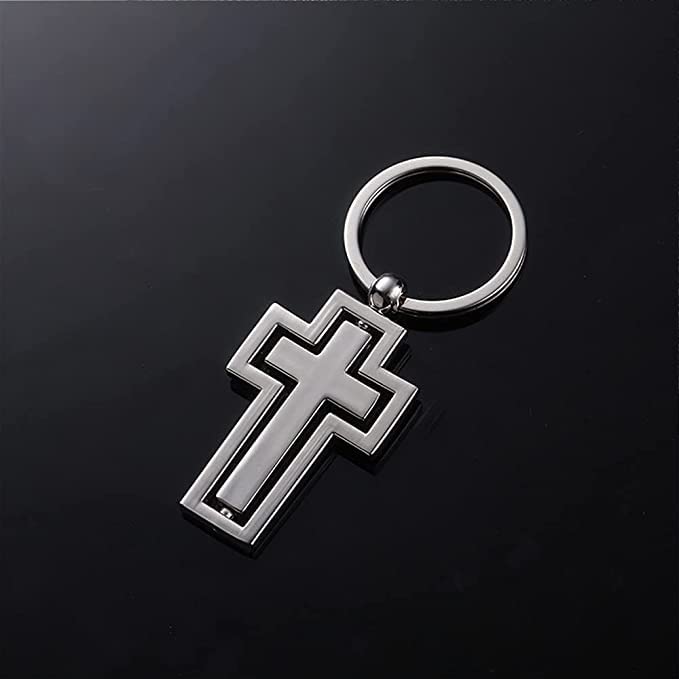 Deethyas FASHION Lord Jesus Cross 360 degree Rotate Cross Keyring ...
