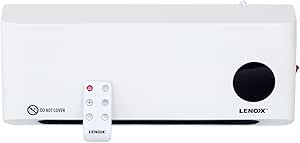 Lenoxx Wall-Mounted Heater & Fan: LED Display, Remote Control, Timer, 2 ...