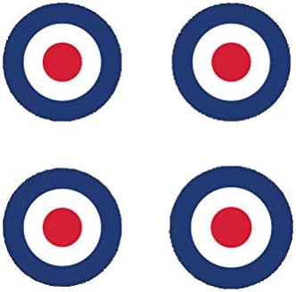 Amazon.com: (4X) 1.RAF Roundel Sticker Decal Self Adhesive Vinyl Royal ...