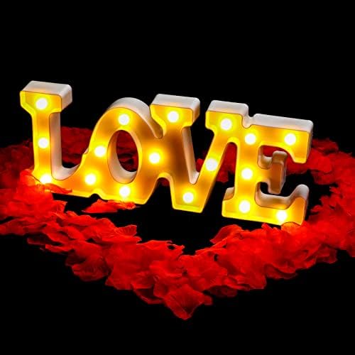 Amazon.com: Cheerin Valentines Day Decoration - Love Marquee Letters ...