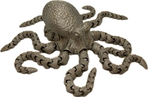 Amazon.com: Articulated 3D Printed Octopus Toy - Handcrafted PLA Sea ...