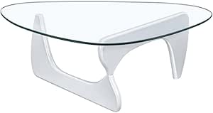 Amazon.com: HuPoFun Isamu Noguchi Table Reproduction - White - Glass 0. ...