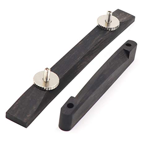 Snapklik.com : Ebony Guitar Bridges 6 String Adjustable Jazz Archtop ...