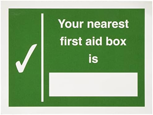 Seco Your Nearest First Aid Box is Sign, 200mm x 150mm - Self Adhesive ...