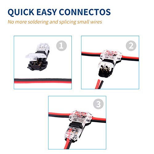 Snapklik.com : Low Voltage Wire Connector, Quick Solderless Wire Splice ...