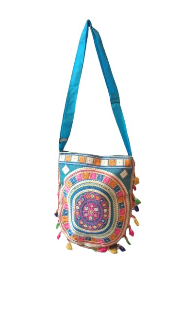 Buy Akshit Handicraft and Handloom Banjara Indian embroidered sling bag ...