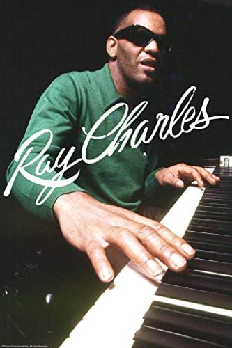 Amazon.com: Ray Charles Signature Piano Jazz Music Photo Cool Wall Art ...