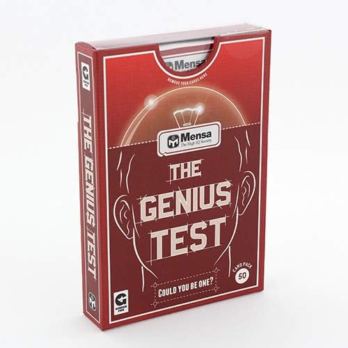 Ginger Fox Mensa The Genius Test Quiz Card Game – 50 Cards To Measure ...
