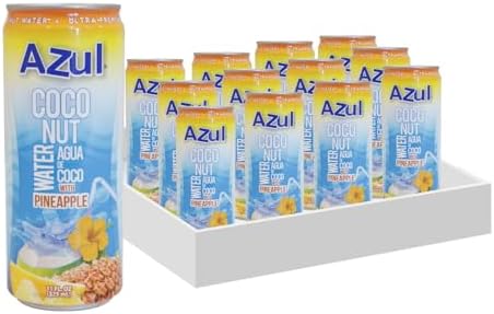 Amazon.com : Azul 100% Pineapple Coconut Water with Real Pulp, No Added ...