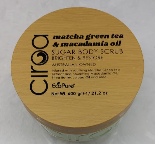 Amazon.com : Ciroa, Matcha Green Tea & Macadamia Oil, SUGAR BODY SCRUB ...