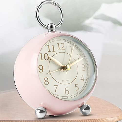 Jcobay Silent Bedside Clocks Battery Operated Non Ticking Analogue ...