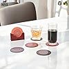 GKd Coaster Set of 6 Beautiful Wooden Coasters with Proper Coaster ...