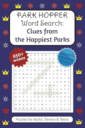 Park Hopper Word Search: Clues from the Happiest Parks: - Orlando ...