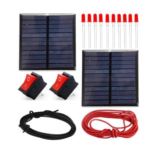 SP Electron Solar for DIY, 2 Solar Panel 6v- 100 mah, 70mm*70mm*03mm ...