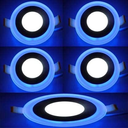 Buy Online Generation 6 Watt (3 + 3) LED Round Panel Light Ceiling POP ...