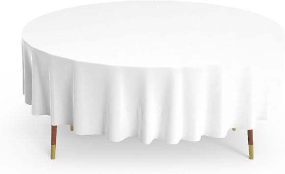 Amazon.com: Pureegg PlasticTable Cloth Disposable - 8 Packs, Round ...