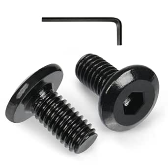 VGBUY M6-1 x 8 mm 90pcs Flat Head Hex Socket Cap Screws Metric M6 Bolts, 304 Stainless Steel 18 ...