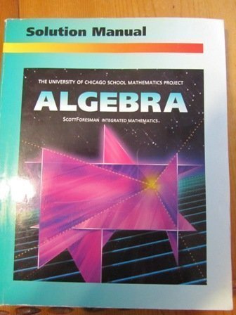 Amazon.com: UCSMP Algebra: Integrated Mathematics, Solution Manual ...