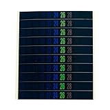 ・ブランド:generic・製造元:サンエーカガク印刷・製造元/メーカー部品番号:SK007・1ピースが タテ：0.8㎝　ヨコ：6.6㎝ のシール状温度計です。タテ：8cm　ヨコ：6.6cm のシートに10ピース 並んでいます。・対応温度　...