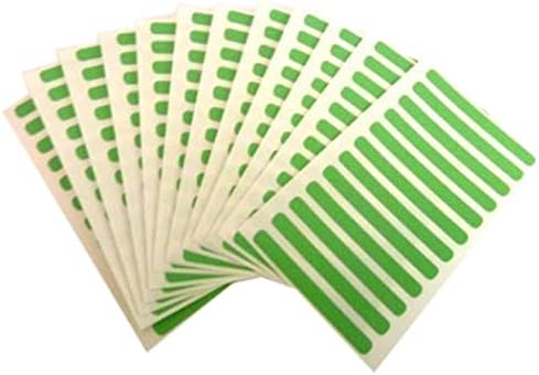 200 Labels, 25x12mm Rectangle, Light Green, Colour Code Stickers, Self ...