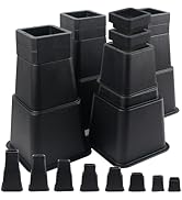 Amazon.com: DEDU Oversized Bed Risers 6 Inch Heavy Duty 4 Pack ...