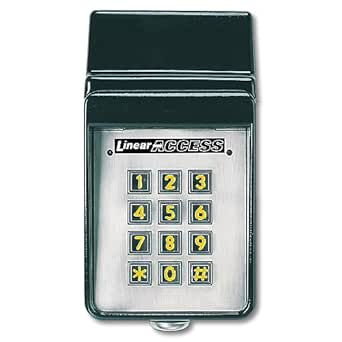 Amazon.com: Linear AKR-1 LLC Wireless Keypad, 4" Width, 7" Height ...