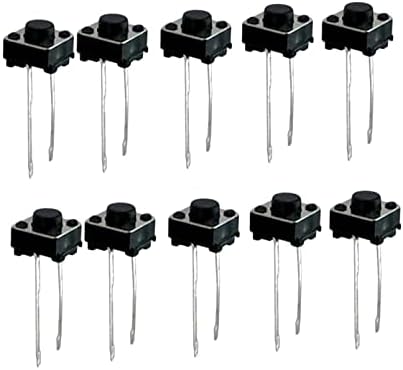 INSIGNIA LABS - 2 Pin Micro Switch - Push to ON Button - 10pcs : Amazon ...