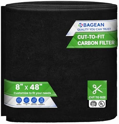 Amazon.com: Cut to Fit Activated Carbon Filter Sheet 8” x 48 ...